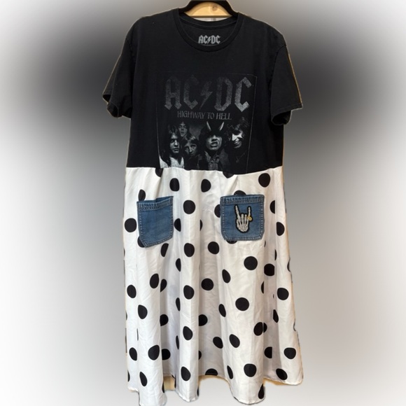 Dresses | Upcycled Acdc Dress By Susie | Poshmark